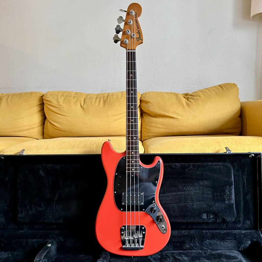 Vintage 1967 Fender Mustang Bass Fiesta Red - I Want That Guitar