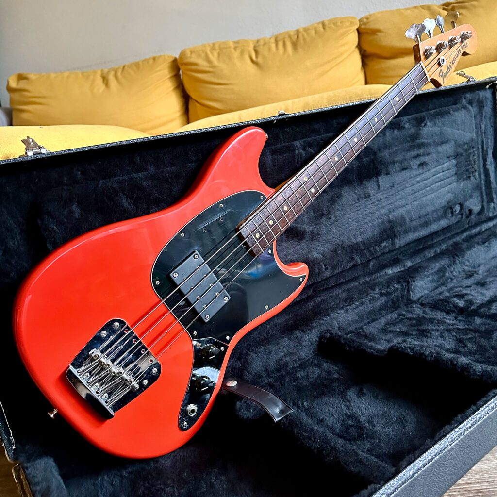 Vintage 1967 Fender Mustang Bass Fiesta Red - I Want That Guitar