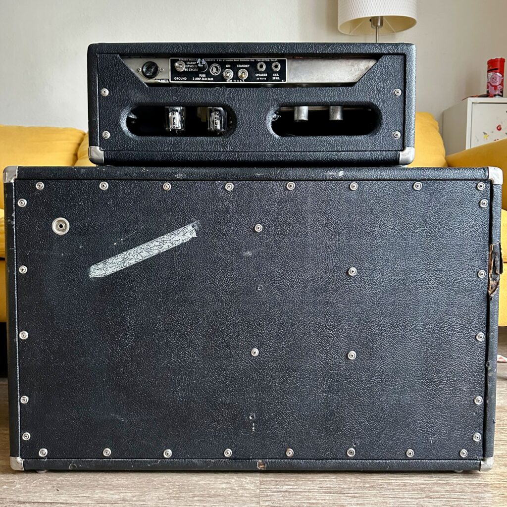 1966 Fender Bassman Amp 50-Watt Black Face (VERY CLEAN) and Piggyback 2 ...