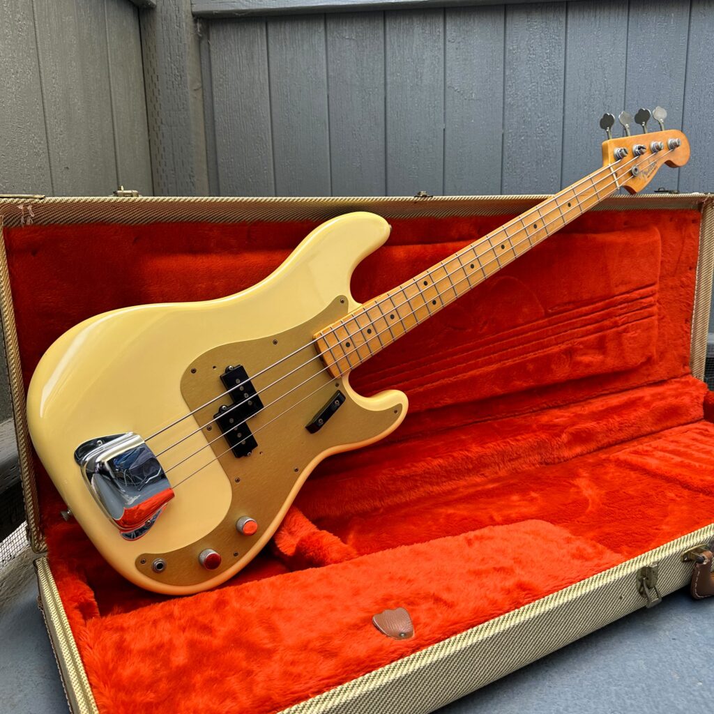 1983 Fender American Vintage ’57 Precision Bass Olympic White AV57 ...
