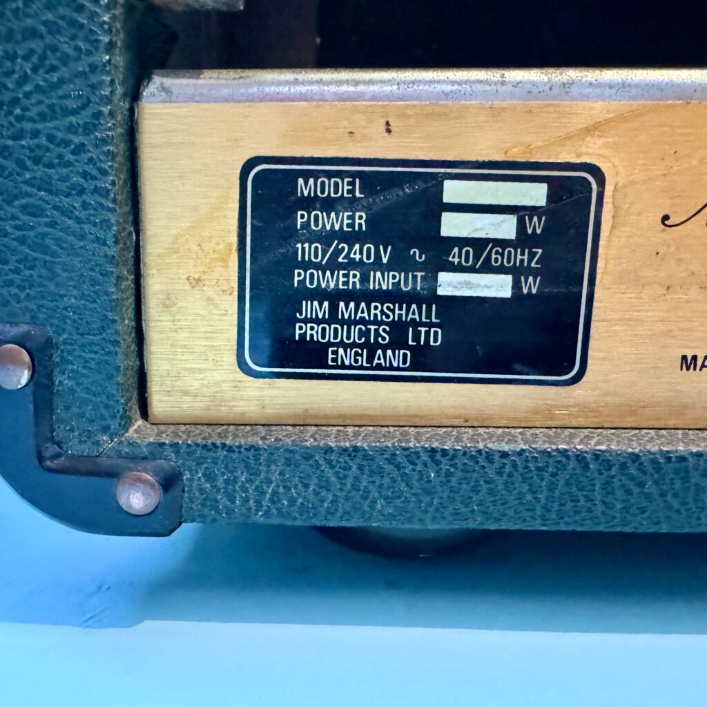 1985 Marshall JCM 800 2204 Master Model 50-Watt Mk2 Lead Series Head ...