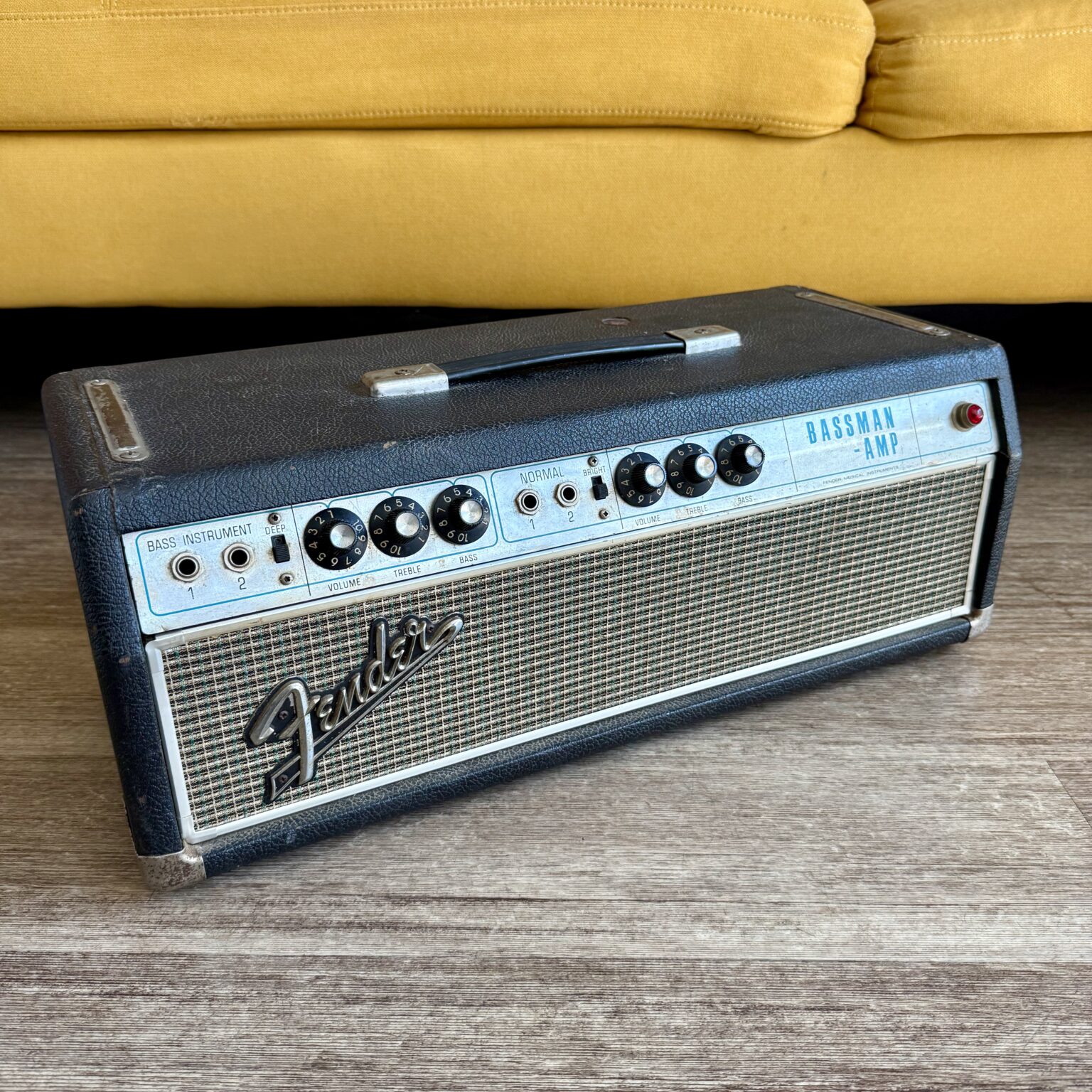 1967 Fender Bassman Amp Silver Face Drip Edge (AB165) - I Want That Guitar